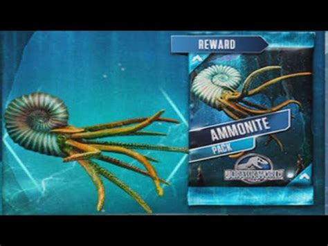 Free Ammonite Pack Challenge Jurassic World The Game Youtube