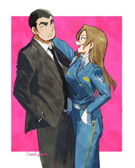 Hagiwara Chihaya And Yokomizo Jugo Meitantei Conan Drawn By Czech