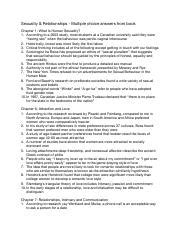 Multiple Choice Answers Ch Pdf Sexuality Relationships Multiple Choice Answers From