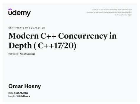 Omar Hosny On Linkedin Udemy Course Completion Certificate