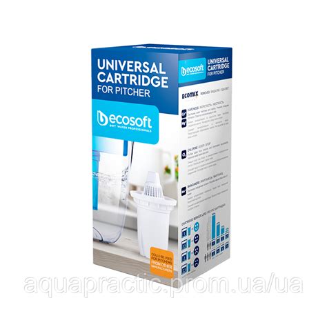 Універсальний картридж Ecosoft Crvkab4 для фільтрів глечиків продаж ціна у Харкові