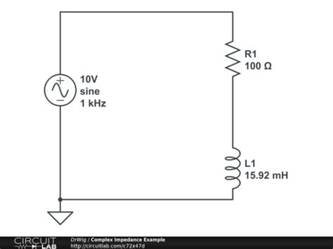 Complex Impedance Example Circuitlab