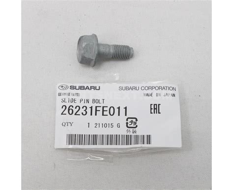 Subaru 26231fe011 Slide Pin Bolt