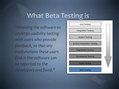 PPT Beta Testing PowerPoint Presentation Free Download ID