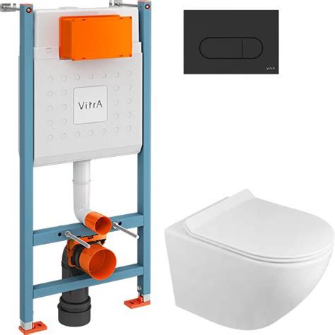 Характеристики Инсталляция с подвесным унитазом VitrA V fix core Azario Grado Торнадо