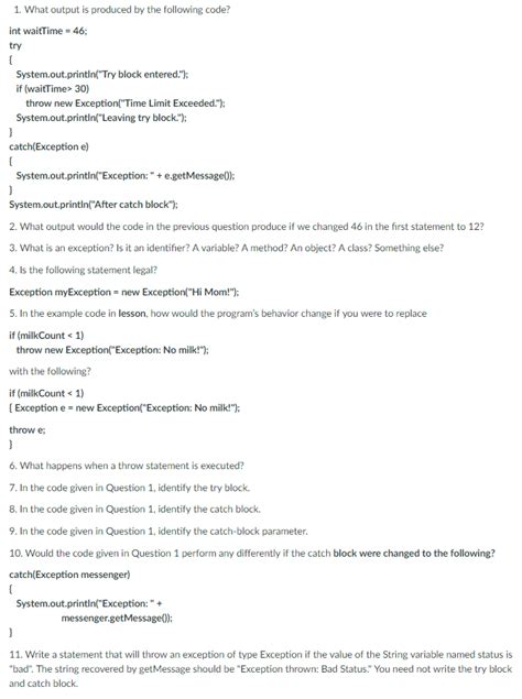 Solved 1 What Output Is Produced By The Following Code Int