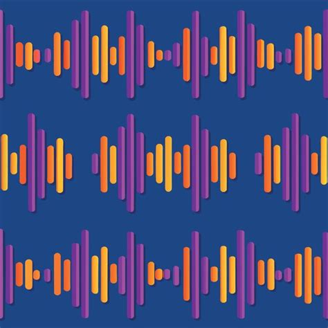 Premium Vector Seamless Sound Waveform Pattern For Music Player