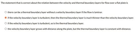 The Statement That Is Correct About The Relation Between The Velocity