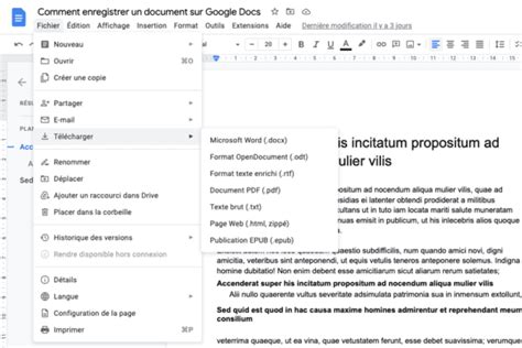 Comment Enregistrer Un Document Sur Google Docs Tout Sur Google