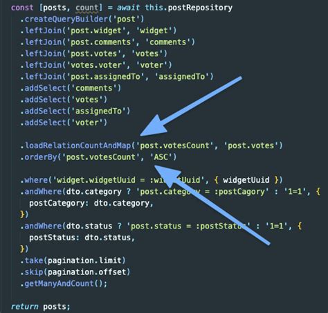 stuck with sorting by relation count r nestjs framework