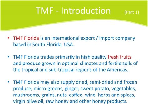 Ppt Tmf Florida Powerpoint Presentation Free Download Id2083784