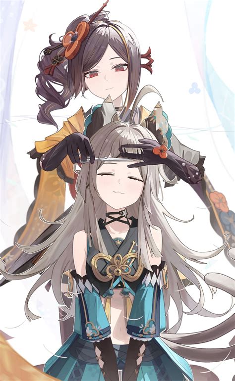 Kirara And Chiori Genshin Impact Drawn By Achib Danbooru