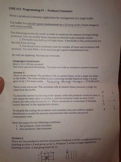 Solved Programming 1 Producerconsumer Write A