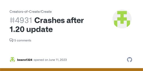 Crashes After 120 Update · Issue 4931 · Creators Of Createcreate · Github