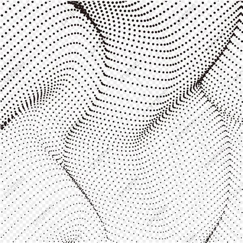 Wavy Dots Vector Hd Png Images Wavy Texture Black Abstract Dots Abstract Point Three