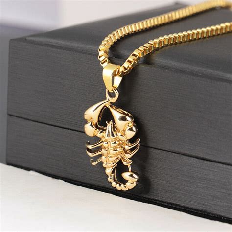 New 18k Gold Filled 골드 전갈 펜던트 세컨웨어