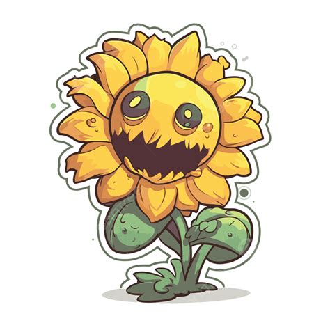 Cómo Dibujar Un Girasol De Plantas Vs Zombies