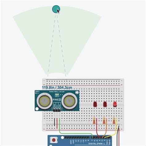 Ultrasonic Distance Sensor In Arduino With Tinkercad 6 Steps With