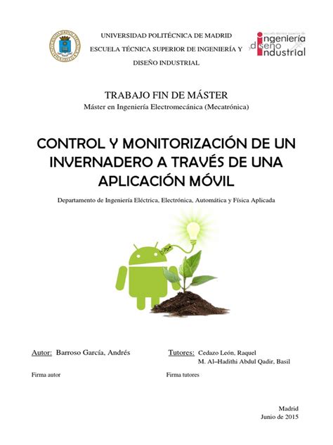 Tesis Master Andres Barroso Garcia Pdf Microcontrolador Arduino