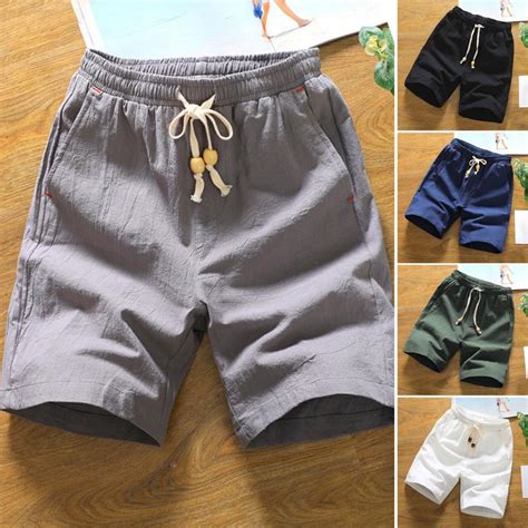 남성용 반바지 여름용 쇼트 팬츠 올 매치 보우 레이스 업 스트레이트 쇼트 팬츠 Aliexpress
