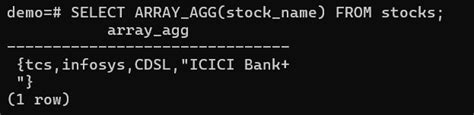 Postgresql Aggregate Functions Sqlservercentral