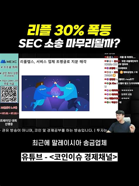 리플 30 폭등 Sec 소송 마무리 되면 얼마까지 오를까 Youtube