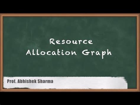 Resource Allocation Graph Explained GATE Operating System Concepts Video Lecture Operating
