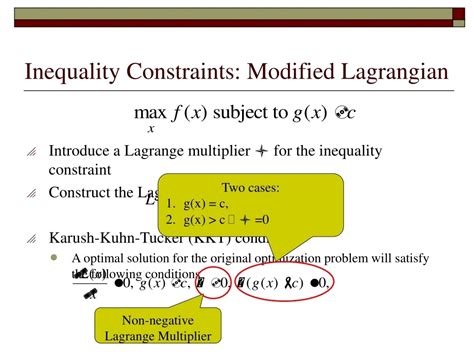Ppt Constrained Optimization Under Equality And Inequality