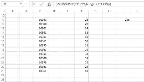 excel array sum with multiple conditions based on named range stack