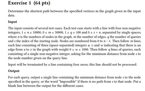 Solved Exercise 1 64 Pts Determine The Shortest Path
