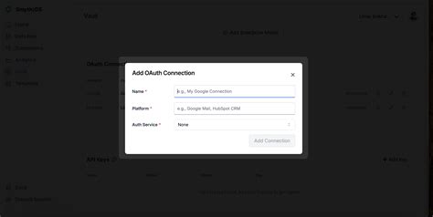 Oauth Connections Smythos Documentation