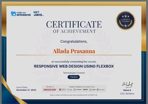 Prasanna A On Linkedin Nxtwave Ccbp Ccbpacademy Ccbpintensive