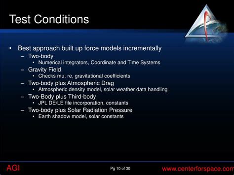 Ppt An Analysis Of State Vector Propagation Using Differing Flight