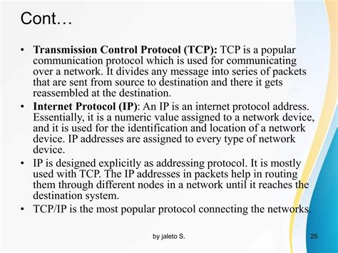 install and manage network protocols pptx internet computing