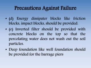 Failure of weir and barrage | PDF