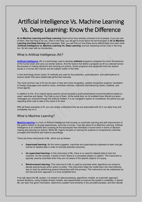 PPT Artificial Intelligence Vs Machine Learning Vs Deep Learning PowerPoint Presentation
