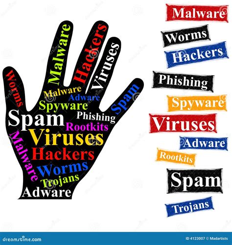computer and network security hand stock illustration illustration of
