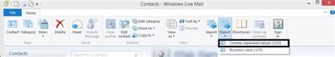 export windows live mail contacts to outlook 2016 in few steps