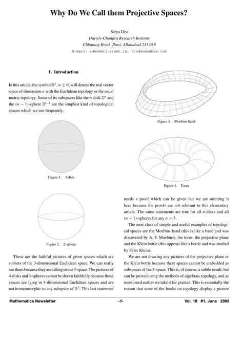 Pdf Why Do We Call Them Projective Spaces