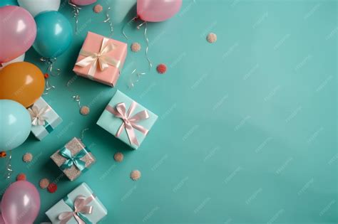 С днем рождения фон с копией пространства Премиум Фото