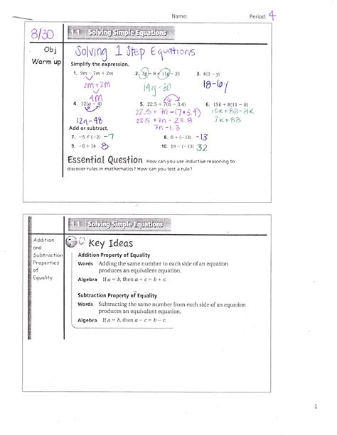 Ms Jeans Accel 7 Blog 1 1 Solving Simple Equations