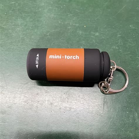 1pc Travel Outdoor Portable Flashlight Small Keychain Light Usb