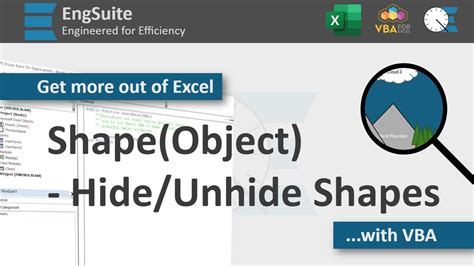 Hide And Unhide Shapes Excel Vba Youtube