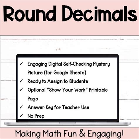 round decimals digital self checking activity amped up learning