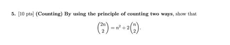 solved 5 [10 pts counting by using the principle of