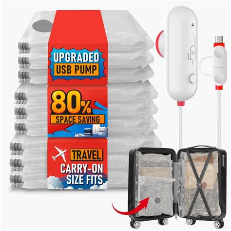 Rechargeable Compression Bags Vacuum Storage Bags With Rechargeable