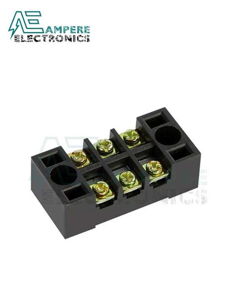 TB 1503 Fixed Barrier Terminal Block 15A 600V 3pin Flux Electronix