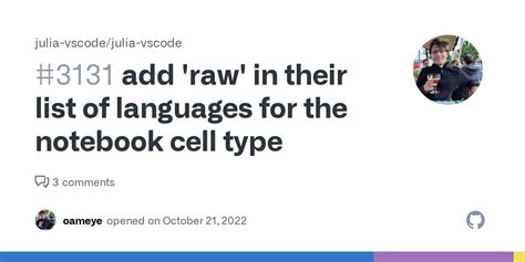 Add Raw In Their List Of Languages For The Notebook Cell Type · Issue