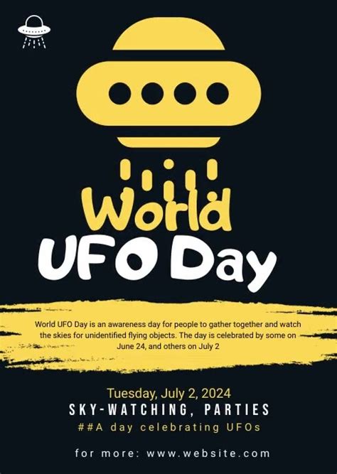World Ufo Day Template Postermywall