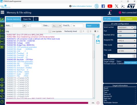 Solved Accessing Fdcan System Bootloader With Stlinkv3